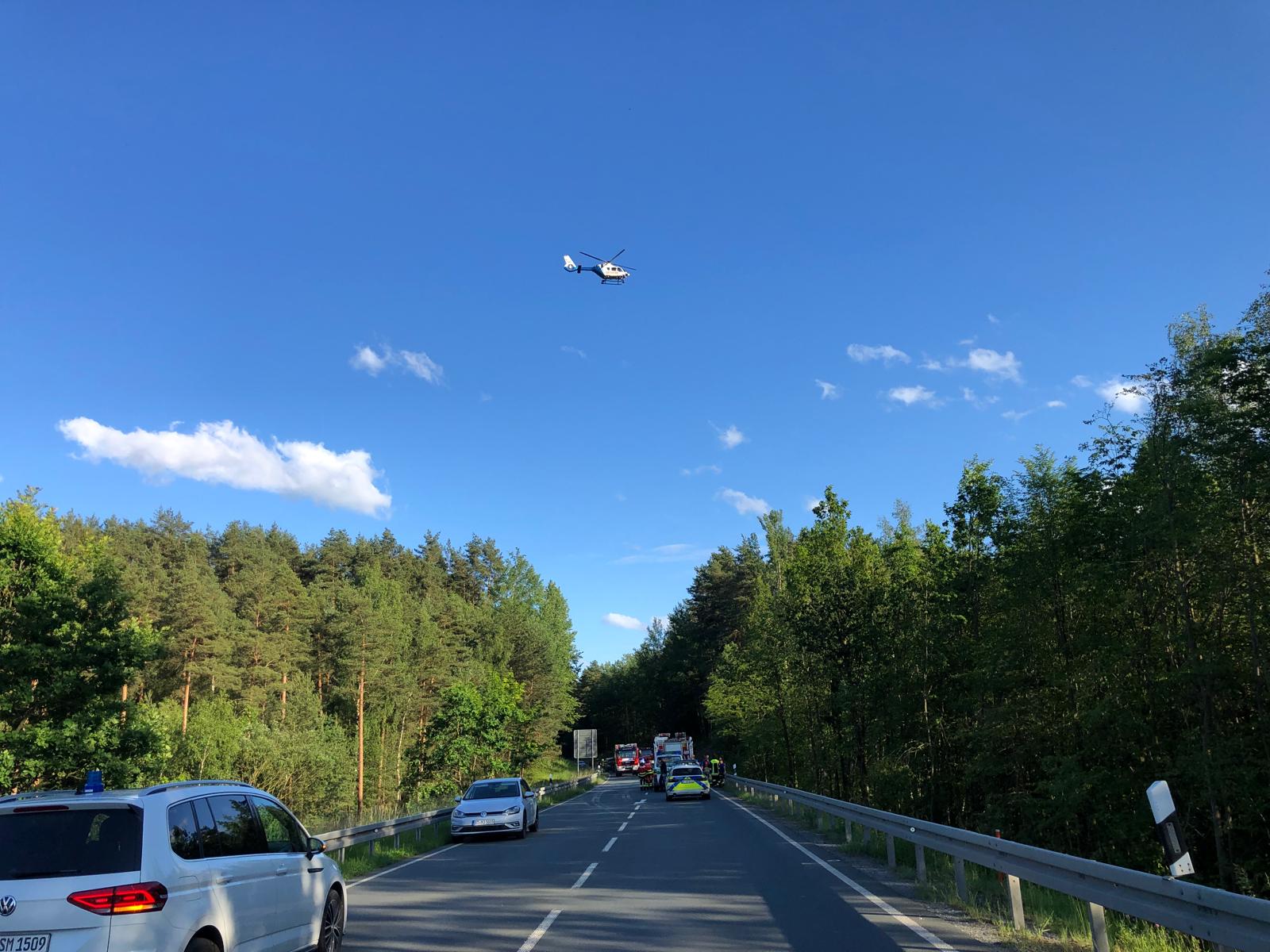 Schwerer Verkehrsunfall auf der B22 bei Seybothenreuth - KFV Bayreuth e.V.