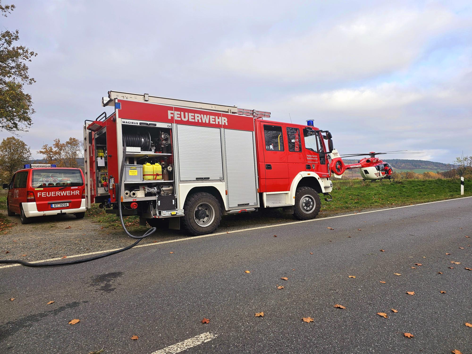 Schwerer Verkehrsunfall auf der B22 bei Neunkirchen a. Main - KFV Bayreuth e.V.